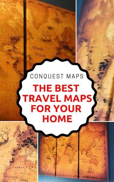 Conquest Maps Review - The Most Beautiful Travel Map in the World