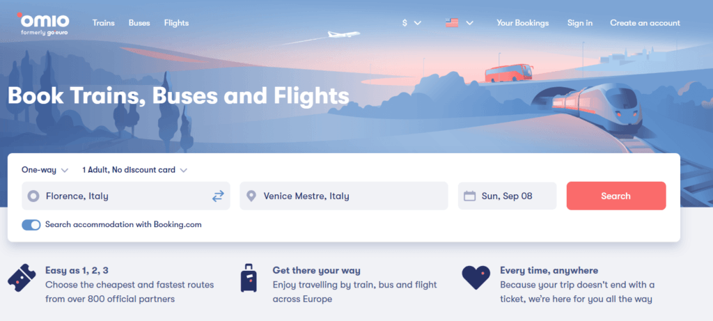 Omio Review - The Best Way to Book Europe Train Tickets